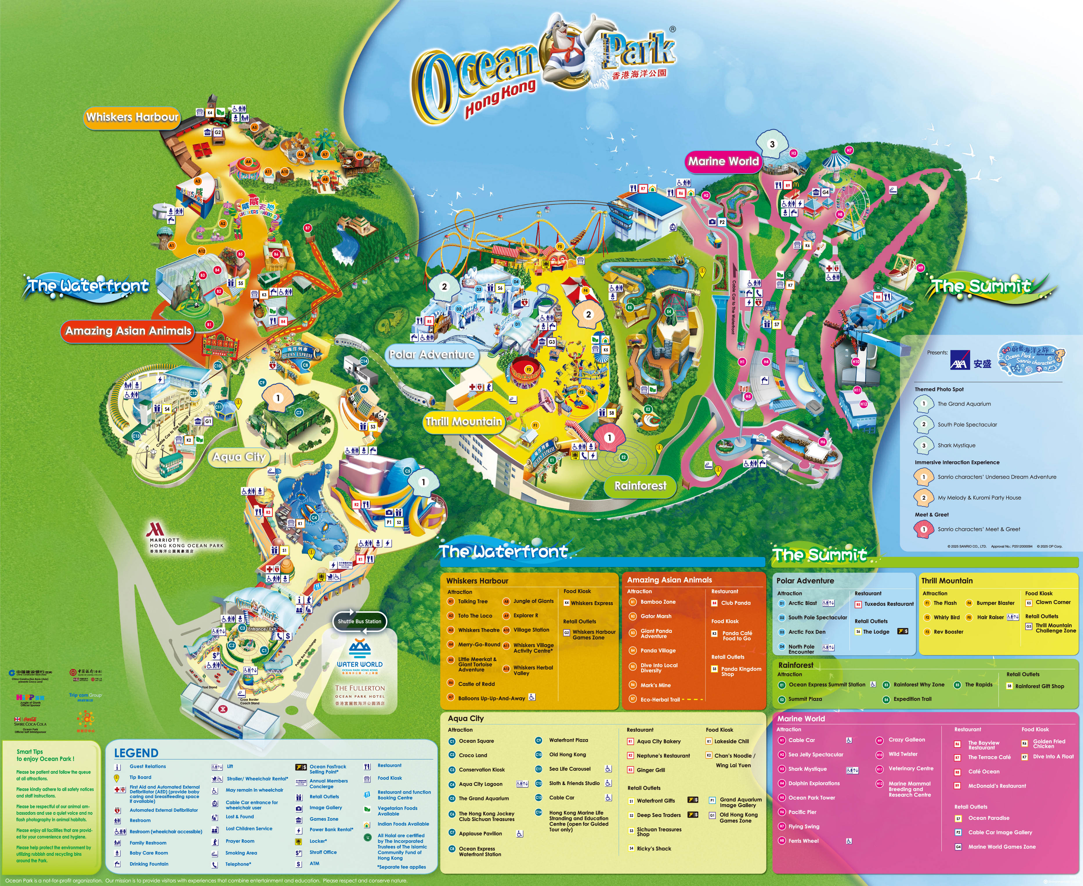 Ocean Park Map | Ocean Park Hong Kong